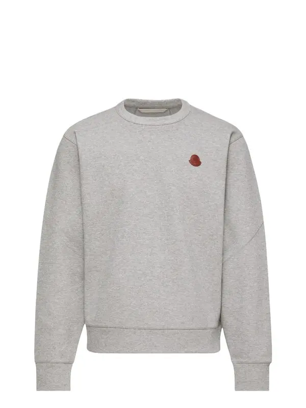 Moncler Logo Patch Sweatshirt - Grey