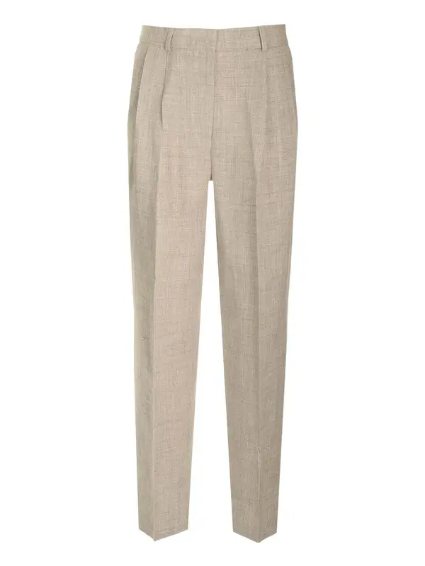TOTEME Tailored Straight Leg Trousers - Nude