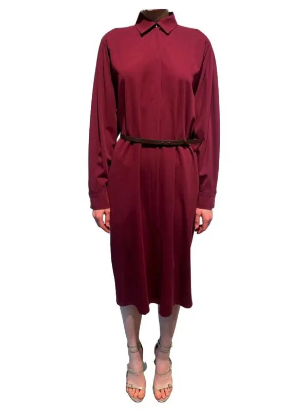 Max Mara Long-sleeved Dress - Red