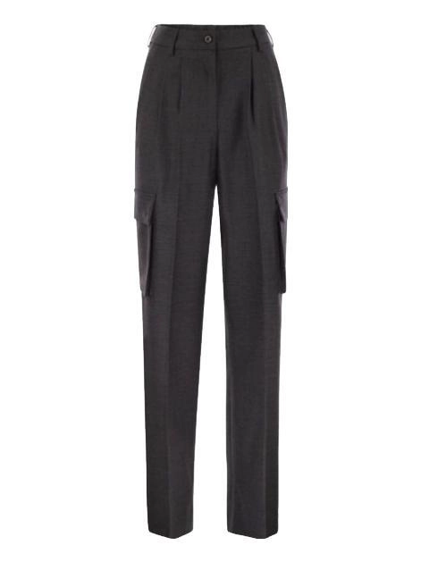 Herno Straight-leg Cargo Trousers - Grey