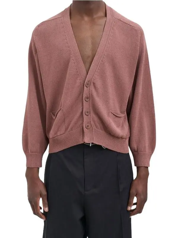 MAGLIANO Grampa Logo-intarsia Cardigan - Pink