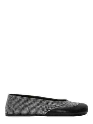 J.W.ANDERSON Crystal Embellished Ballet Flats - Black