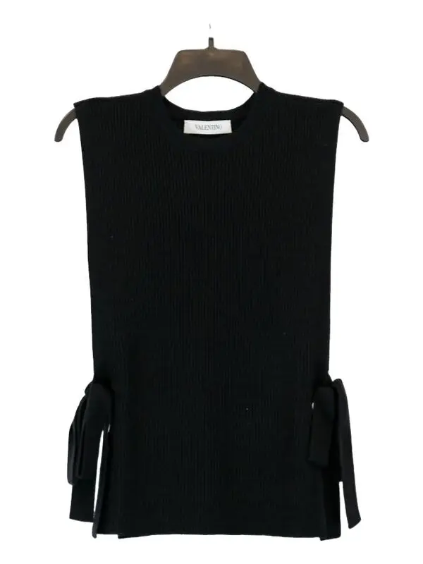 Valentino Garavani Sleeveless Knit Top - Black