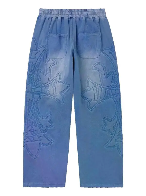 VALE FOREVER Forever Carver Appliqué-detail Track Pants - Blue
