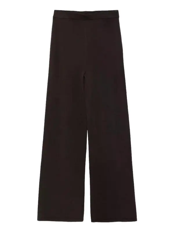Majestic Filatures High-waisted Wide-leg Trousers - Brown