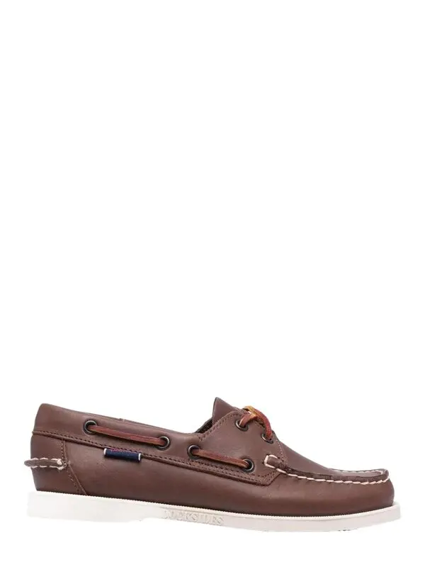 SEBAGO Lace-up Leather Loafers - Multicolor