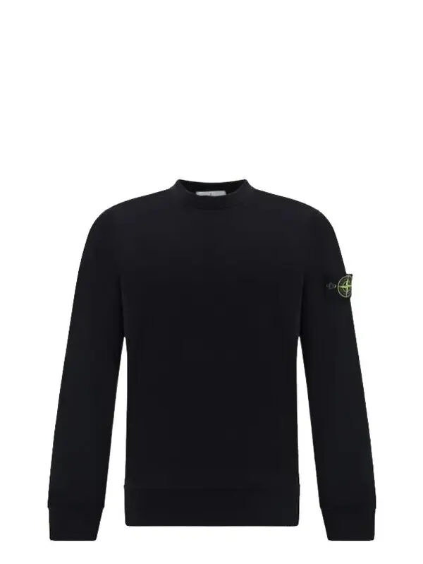 Stone Island Logo-patch Sweatshirt - Black
