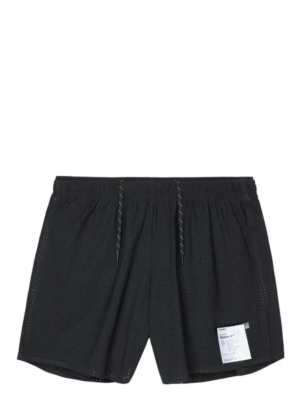Satisfy Space O 5 Perforated Performance Shorts - Black