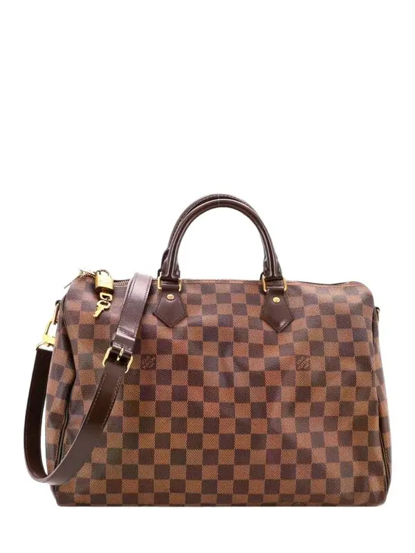 LOUIS VUITTON Speedy Bandouliere Bag Damier 35 Satchel - Brown