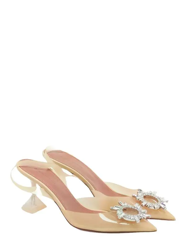Amina Muaddi Begum Slingback Pumps - Neutrals