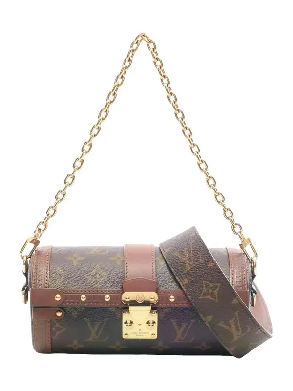 LOUIS VUITTON 2021-2026 Monogram Papillon Trunk Satchel - Brown