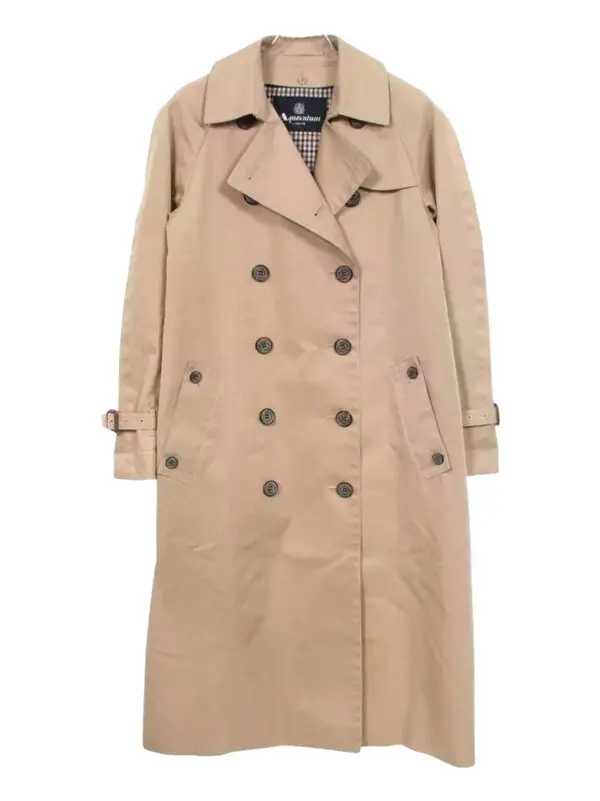 Aquascutum 2000s Double-breasted Trench Coat - Neutrals