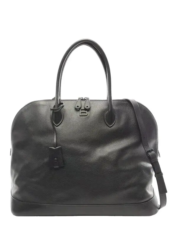 Balenciaga 2018-2026 Large Leather Ville Satchel - Black