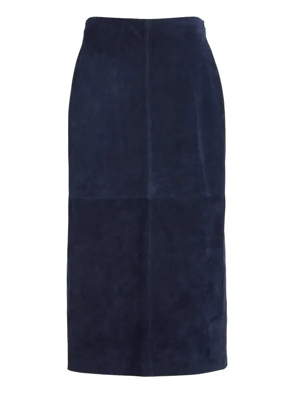 Simkhai Raven Midi Pencil Skirt - Navy
