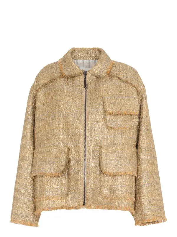 DES_PHEMMES Workwear Tweed Jacket - Bronze