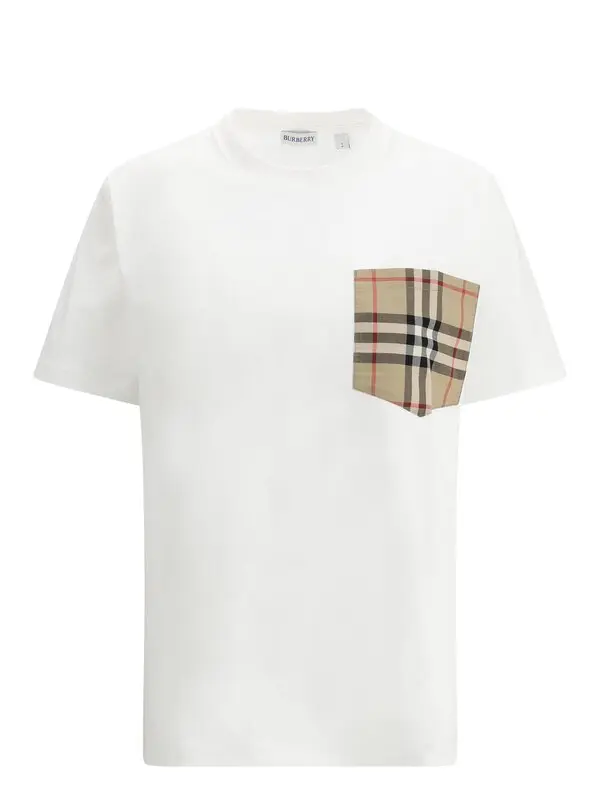 Burberry Archive Check Pocket T-shirt - White