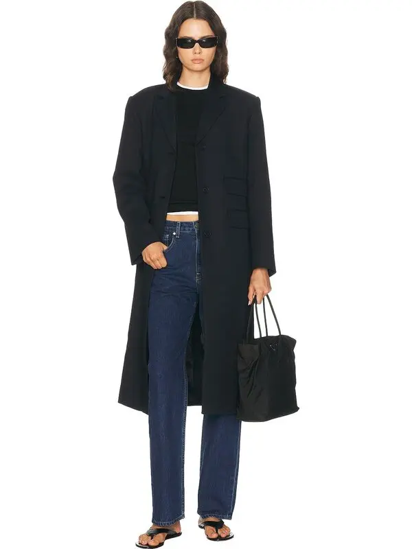 EAVES Kai Compact Suiting Coat - Black