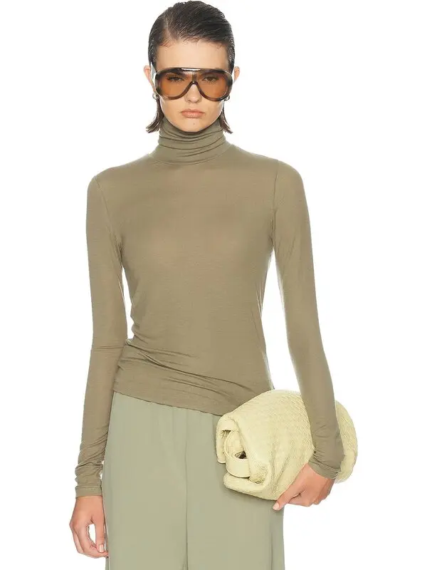 AGOLDE Pascale Turtleneck Top - Canopy