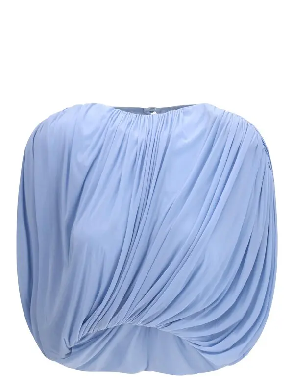 Magda Butrym Pleated Blouse - Blue