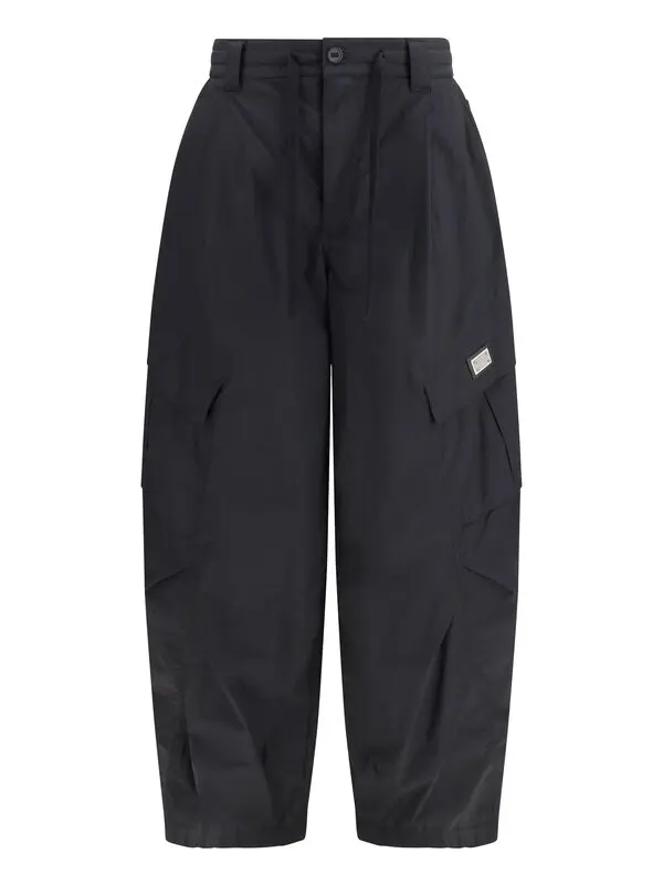 Dolce & Gabbana Cotton Gabardine Pants - Black