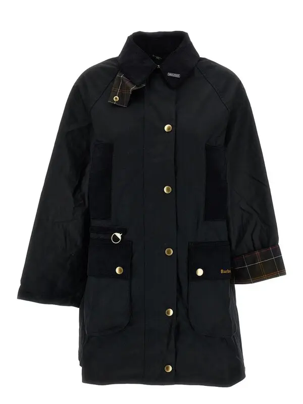 Barbour Giacca Cerata Icons Modern Beaufort - Nero