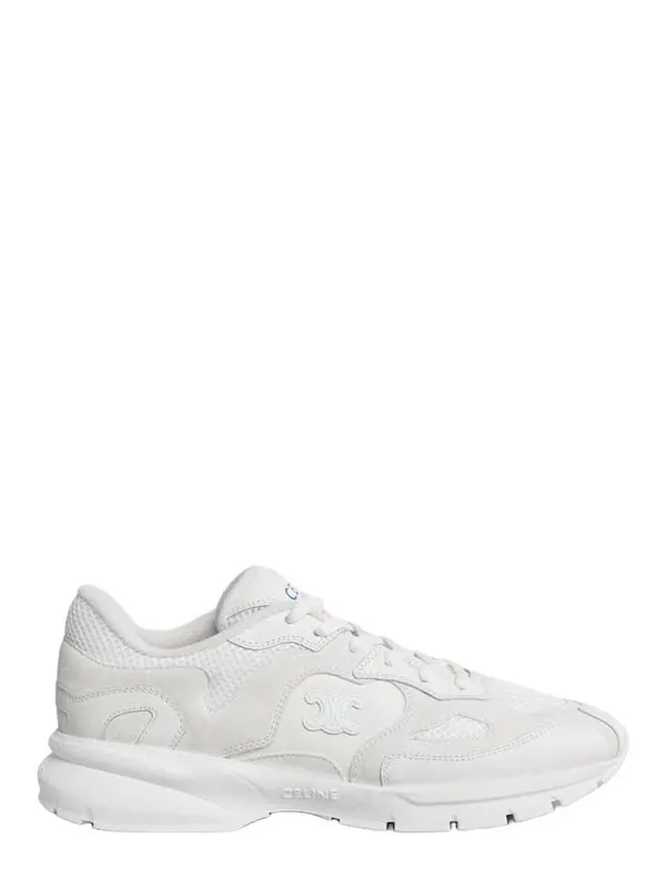 Celine Runner Sneaker In Calfskin - White