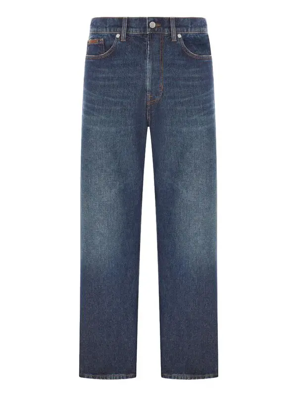 Moncler Straight Leg Jeans - Multicolor