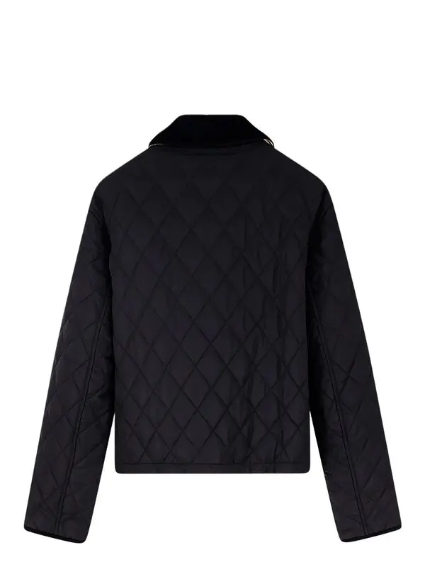 Burberry Nylon Jacket With Stitching - Multicolor