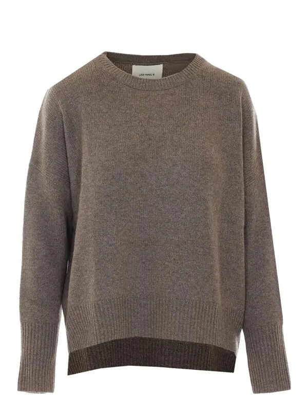 LISA YANG Mila Cashmere Sweater With Ribbed Knit - Multicolor