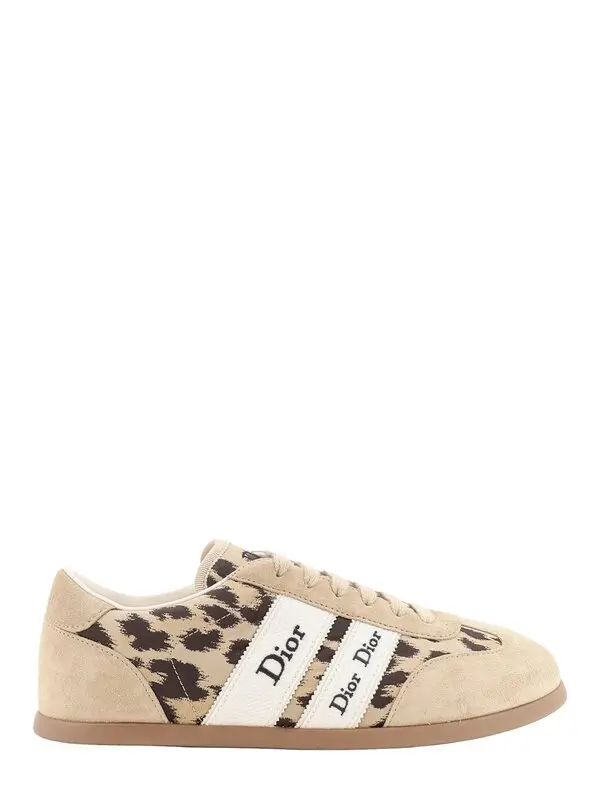 Dior Ribbon Sneaker In Suede - Multicolor
