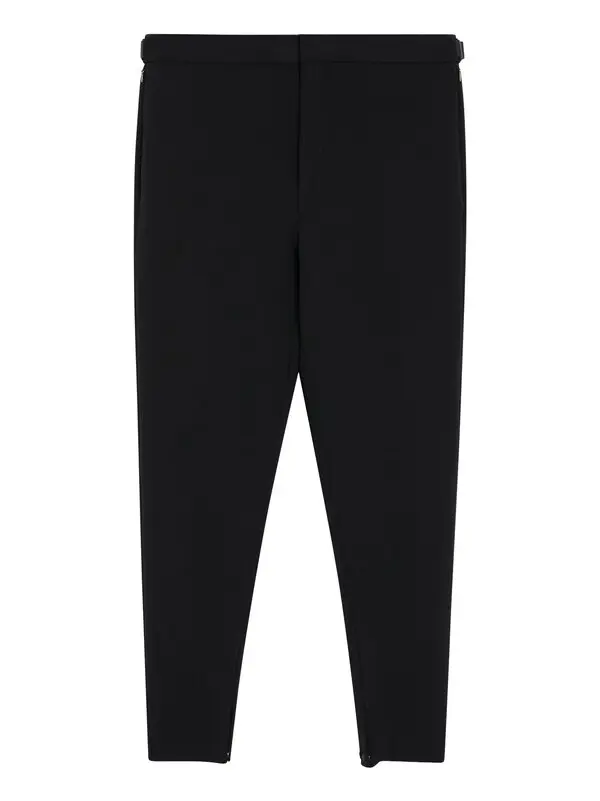 Loewe Stretch Wool Blend Trousers - Black