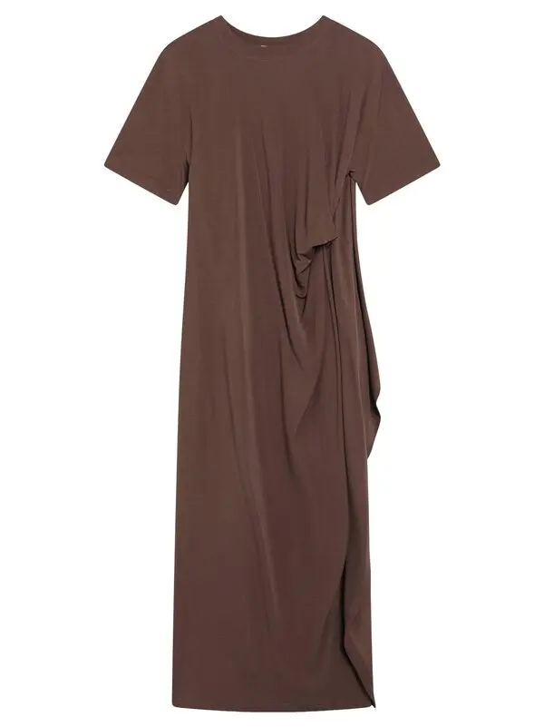 Loewe Dark Viscose Blend Dress - Brown
