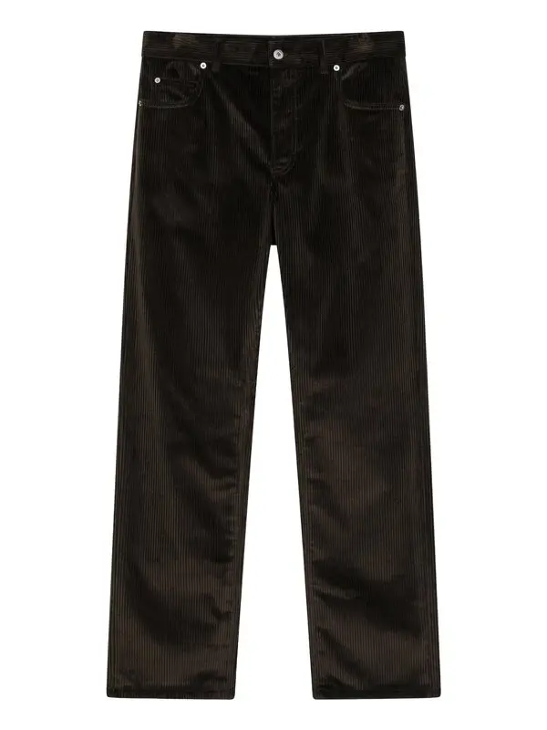Loewe Cotton Corduroy Trousers - Brown