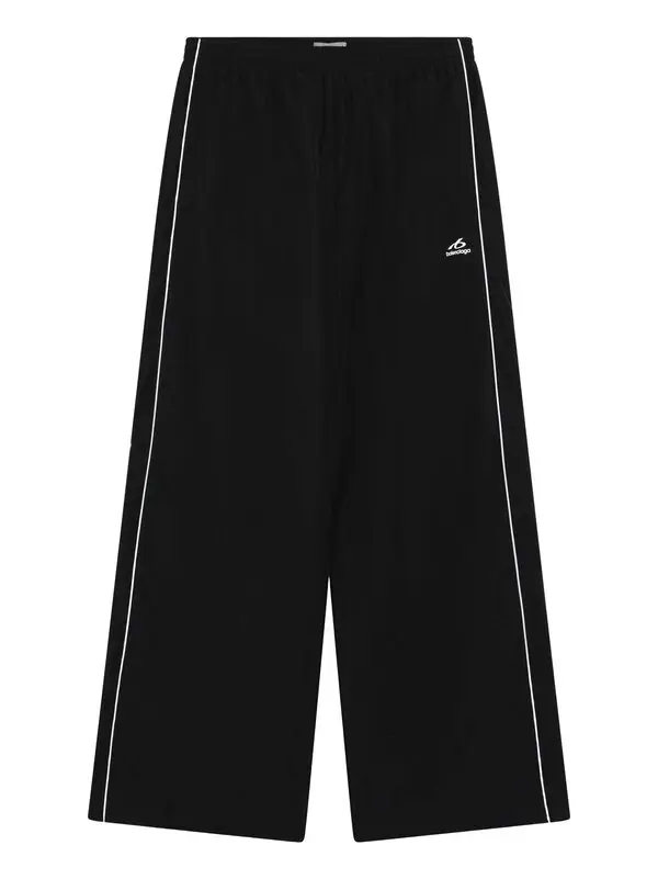 Balenciaga Track Trousers In Cotton Blend - Black