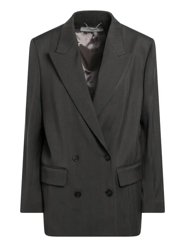 GOLDEN GOOSE Journey Blazer In Viscose And Wool Blend - Green