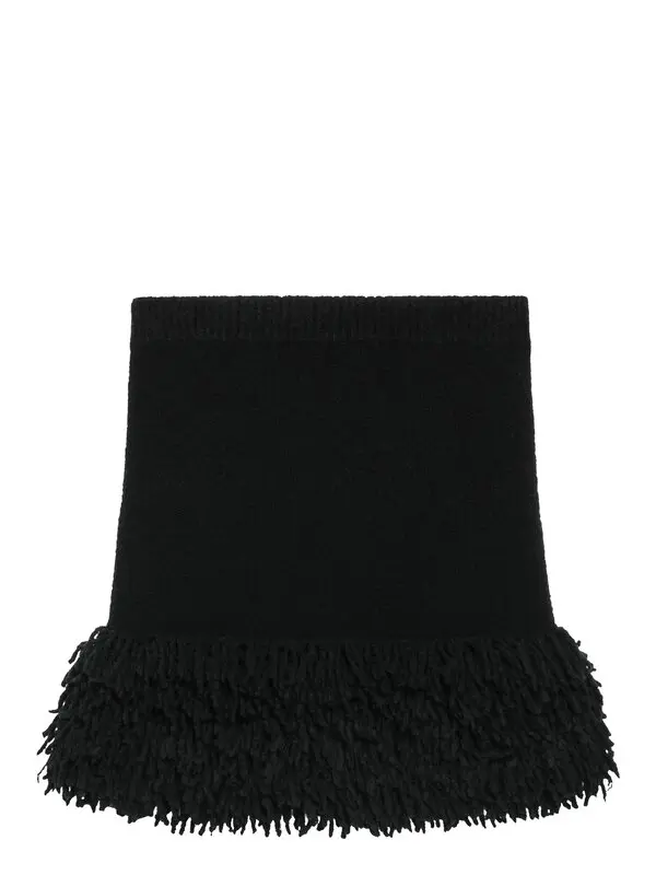Loewe Short Wool Blend Skirt - Black