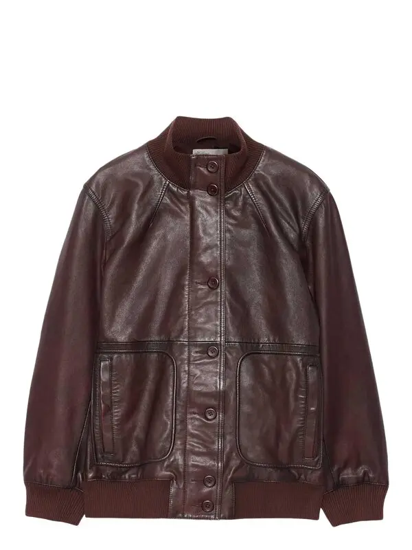 ALLSAINTS Memphis Leather Jacket - Red
