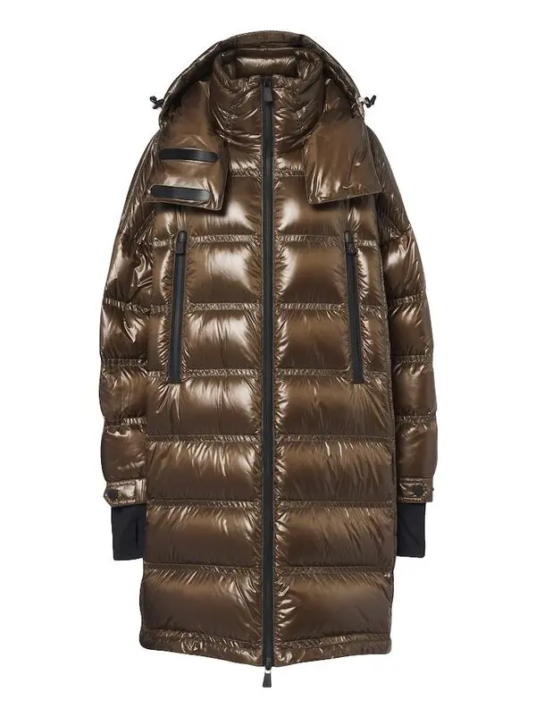Moncler Rochelairs Hooded Down Coat - Green