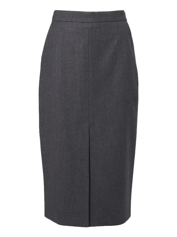 Max Mara Wool-blend Pencil Skirt - Grey