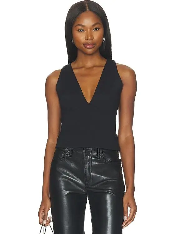 Susana Monaco V-neck Tank - Black