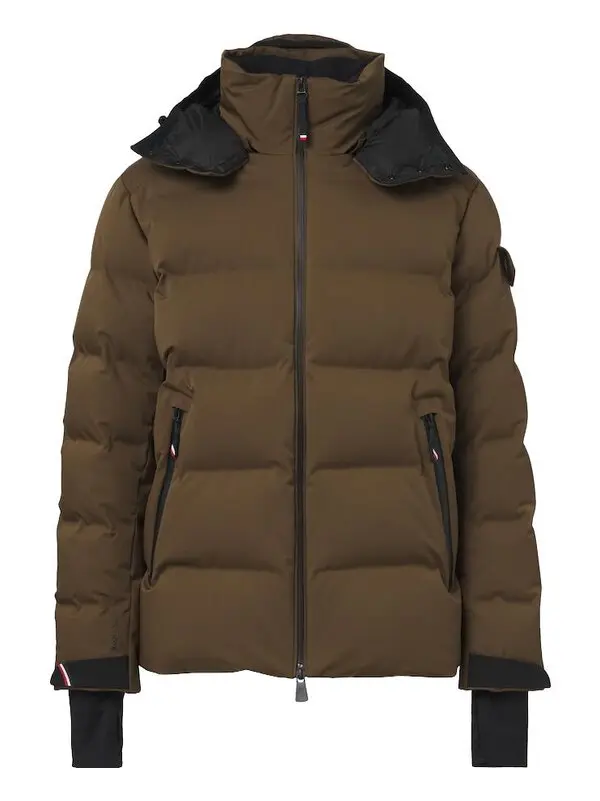 Moncler Hooded Ski Jacket - Brown