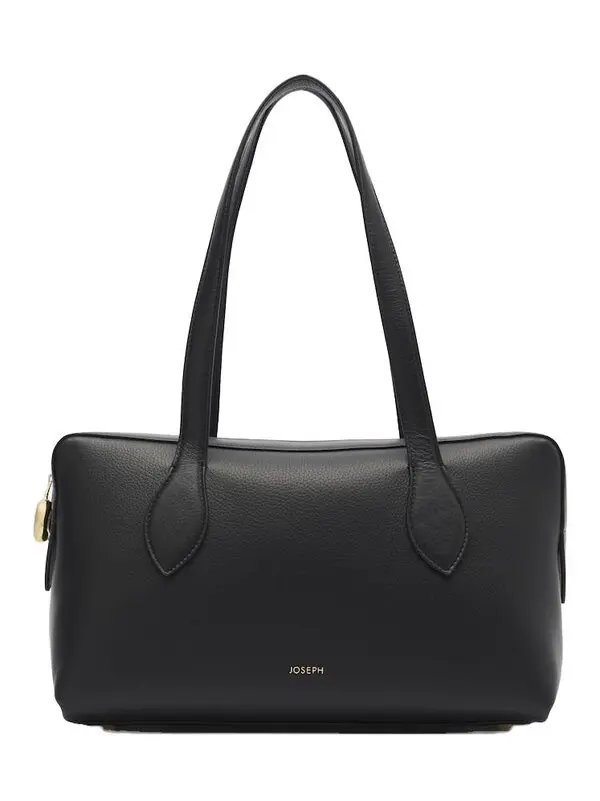 JOSEPH Loaf Medium Leather Shoulder Bag - Black