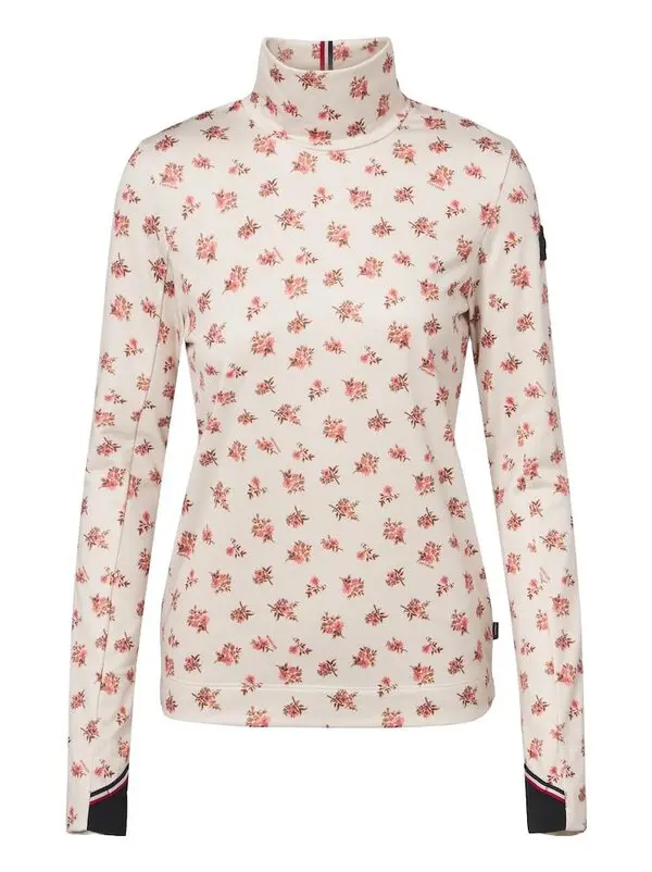 Moncler Floral Turtleneck Ski Top - Multicoloured