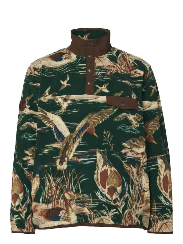 Polo Ralph Lauren Printed Fleece Sweater - Green