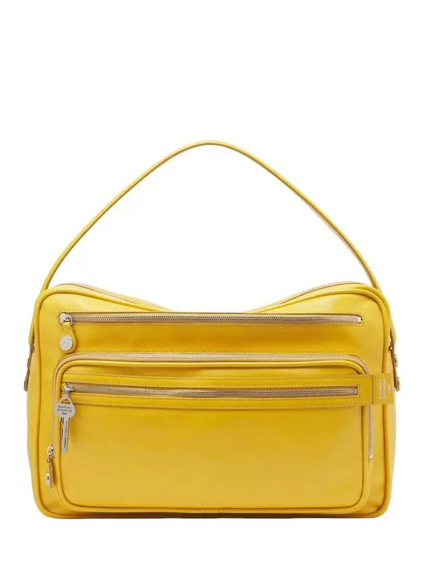 Acne Studios Camero Camera Leather Shoulder Bag - Yellow