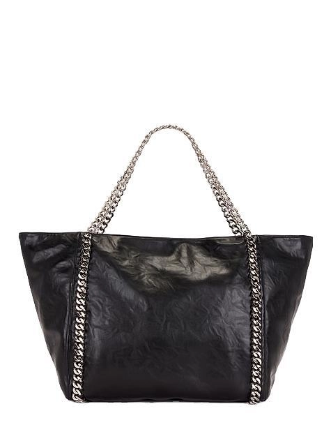 8 Other Reasons Oversized Tote With Chain Handle - Black