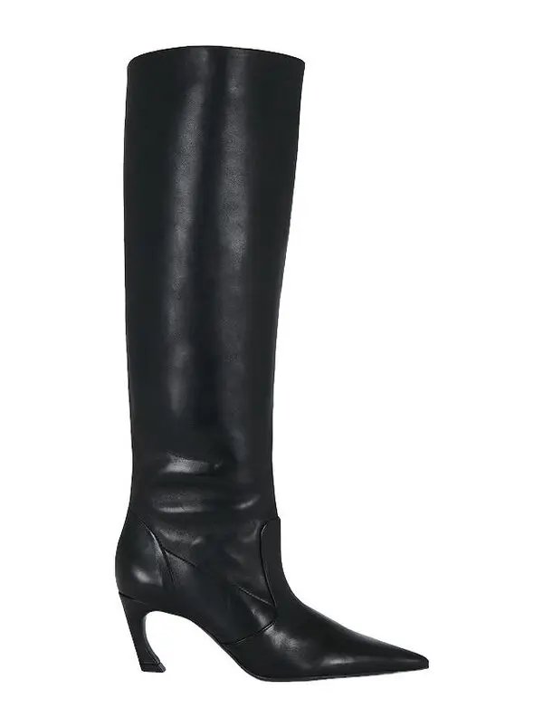 Schutz Lexi Mid Slouch Boot - Black