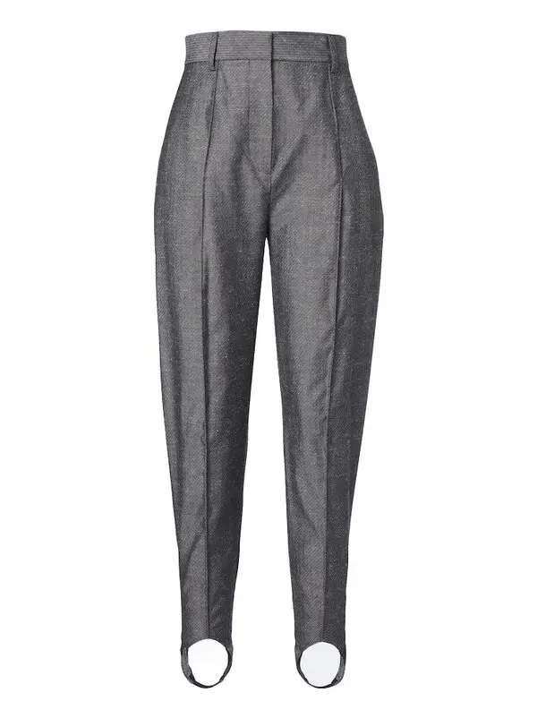 Stella McCartney Striped Tapered Pants - Grey
