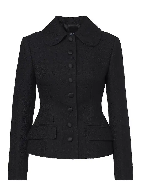 Dolce & Gabbana Single-breasted Wool And Silk-blend Blazer - Blue