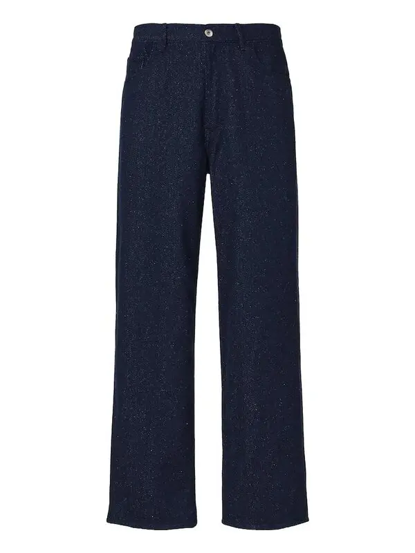 Auralee Silk Wide-leg Pants - Blue